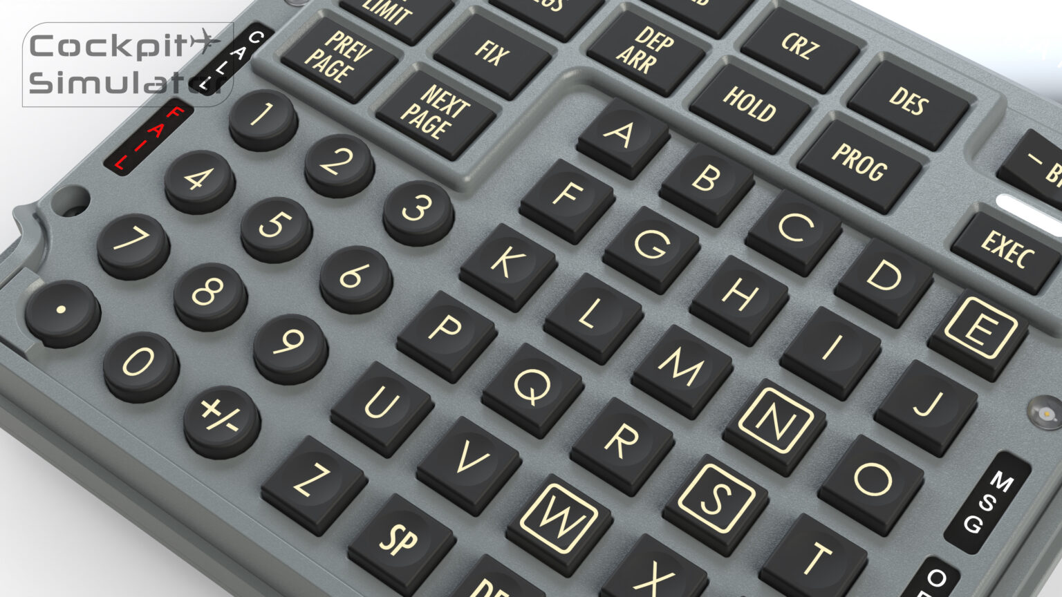 CS 737X CDU - Cockpit Simulator