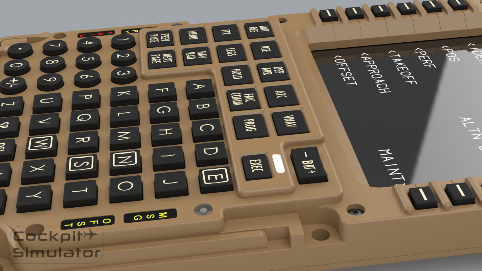 CS 747X CDU - Cockpit Simulator