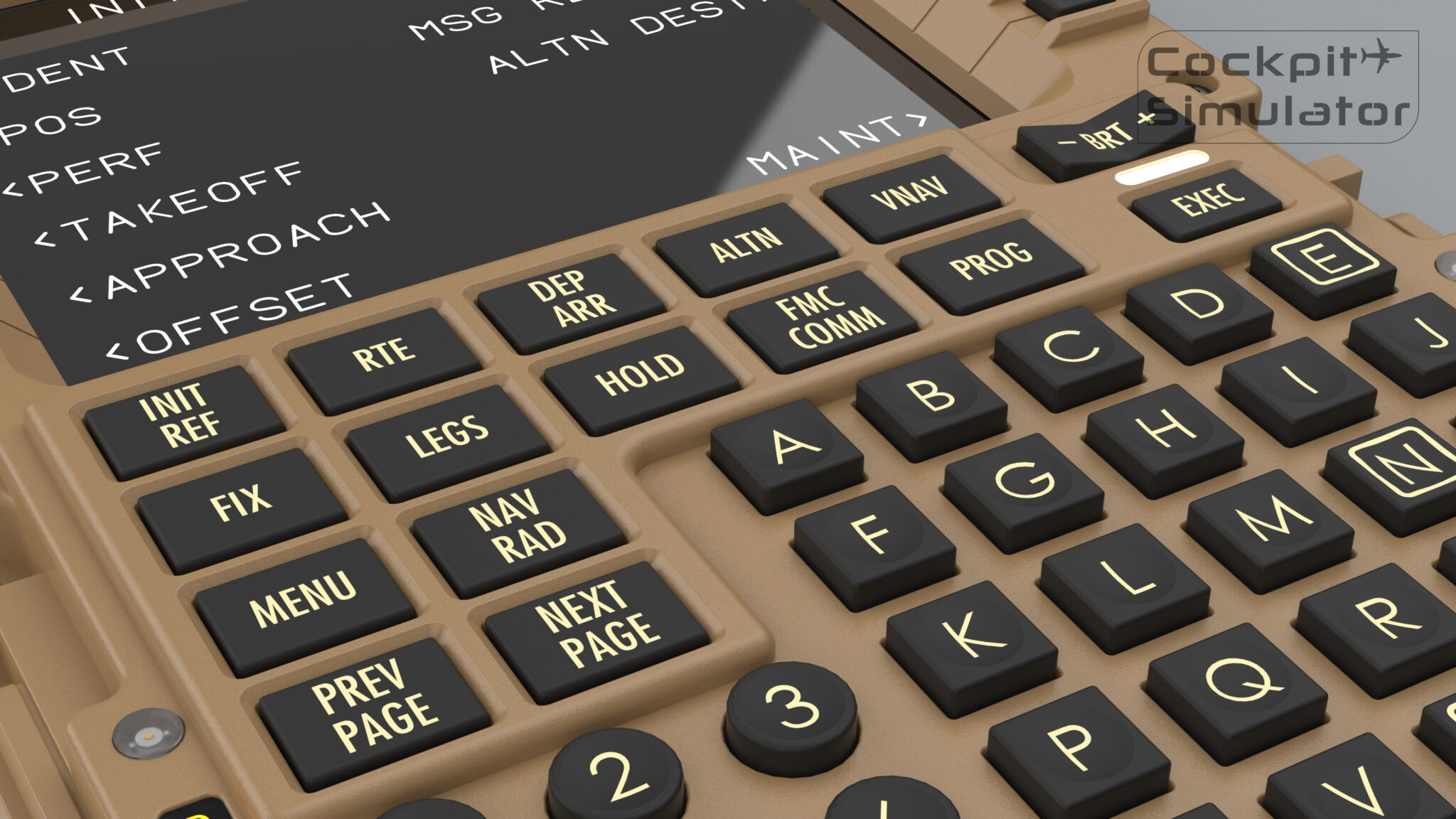 CS 777X CDU - Cockpit Simulator