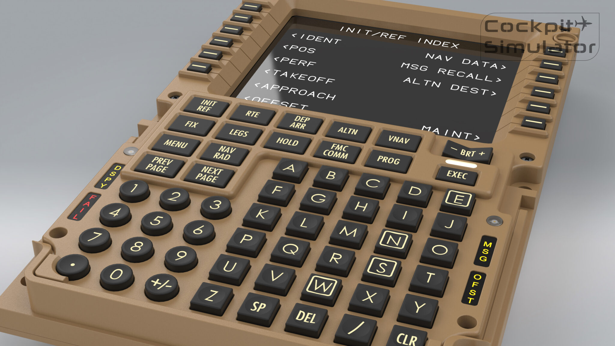CS 777X CDU - Cockpit Simulator