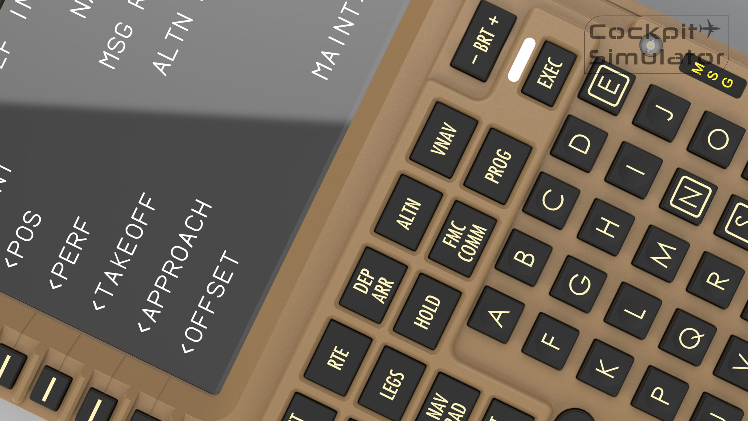 CS 777X CDU - Cockpit Simulator