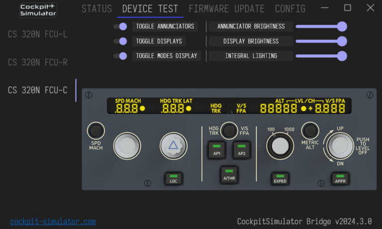 Bridge software - Cockpit Simulator
