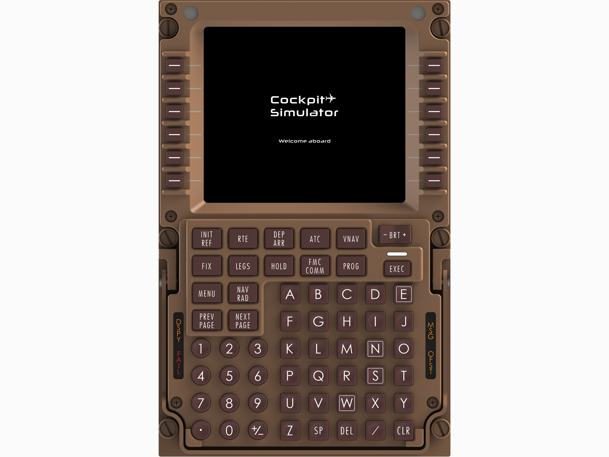 CS 747X CDU (v2) - Cockpit Simulator